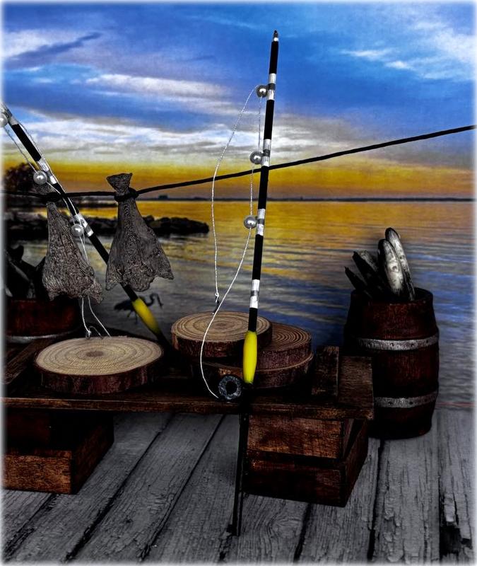 Fishing Rod - Miniature – Dollhouse Accessories Australia