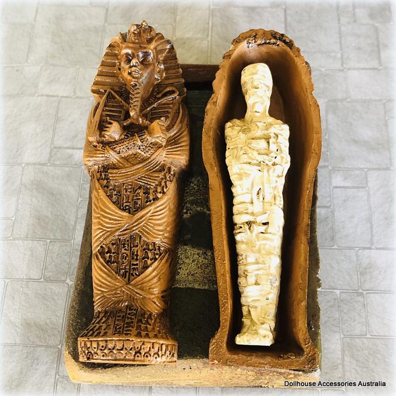 Egyptian Mummy in Tomb - Miniature – Dollhouse Accessories Australia