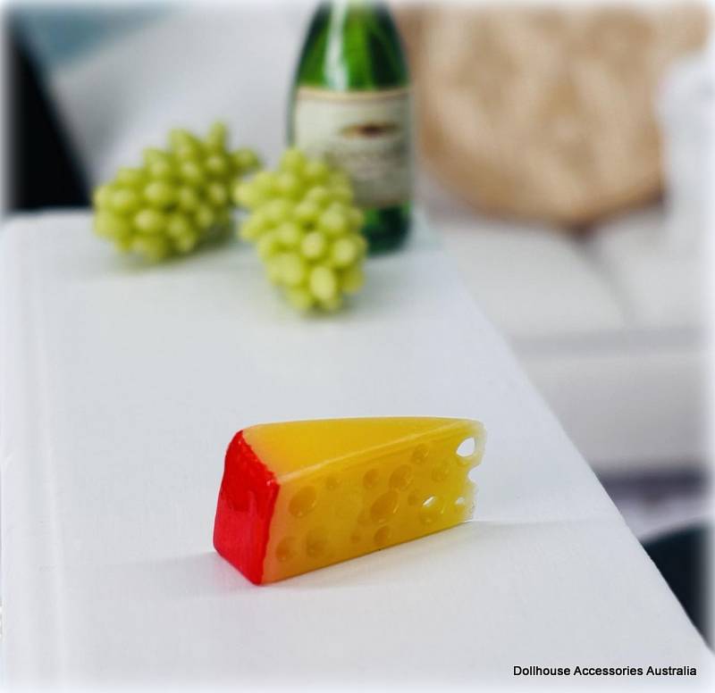 Slice of Cheese with Red Rind - Miniature – Dollhouse Accessories Australia
