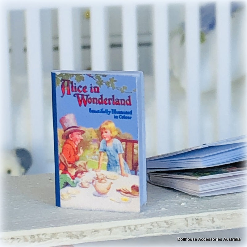Alice in Wonderland Book - Miniature – Dollhouse Accessories Australia