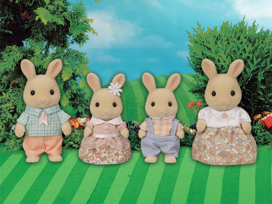 Sylvanian Families Milk Rabbit Family – Dollhouse Accessories Australia