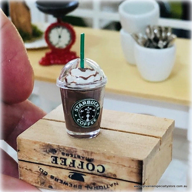 Starbucks Iced Coffee - Miniature – Dollhouse Accessories Australia