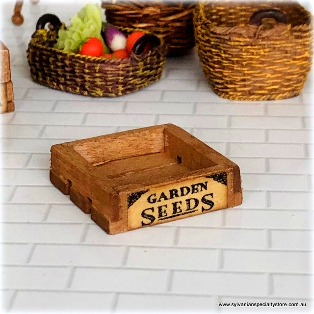 Garden Seeds Crate - Miniature – Dollhouse Accessories Australia