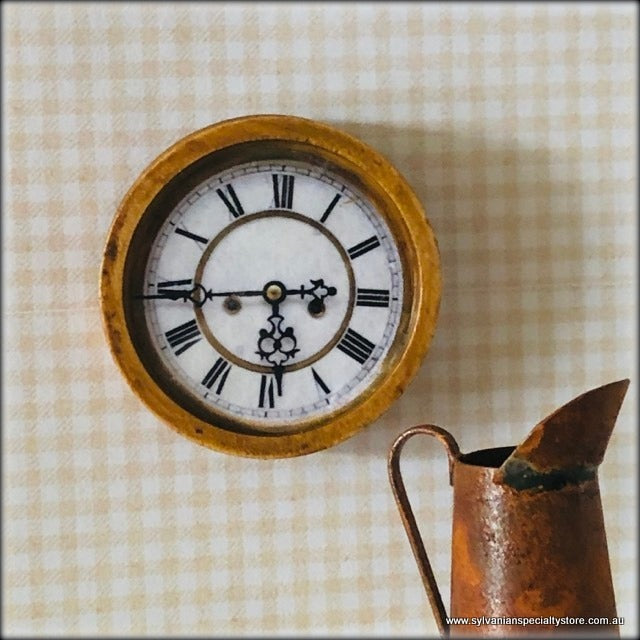 Rustic Farmhouse Style Clock - Style 3 - Miniature – Dollhouse ...
