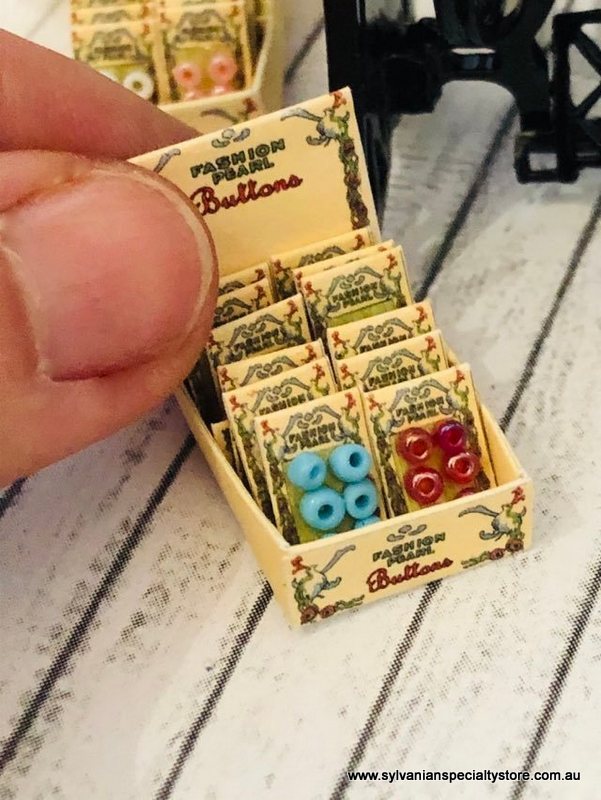 Button Display Box - Miniature – Dollhouse Accessories Australia